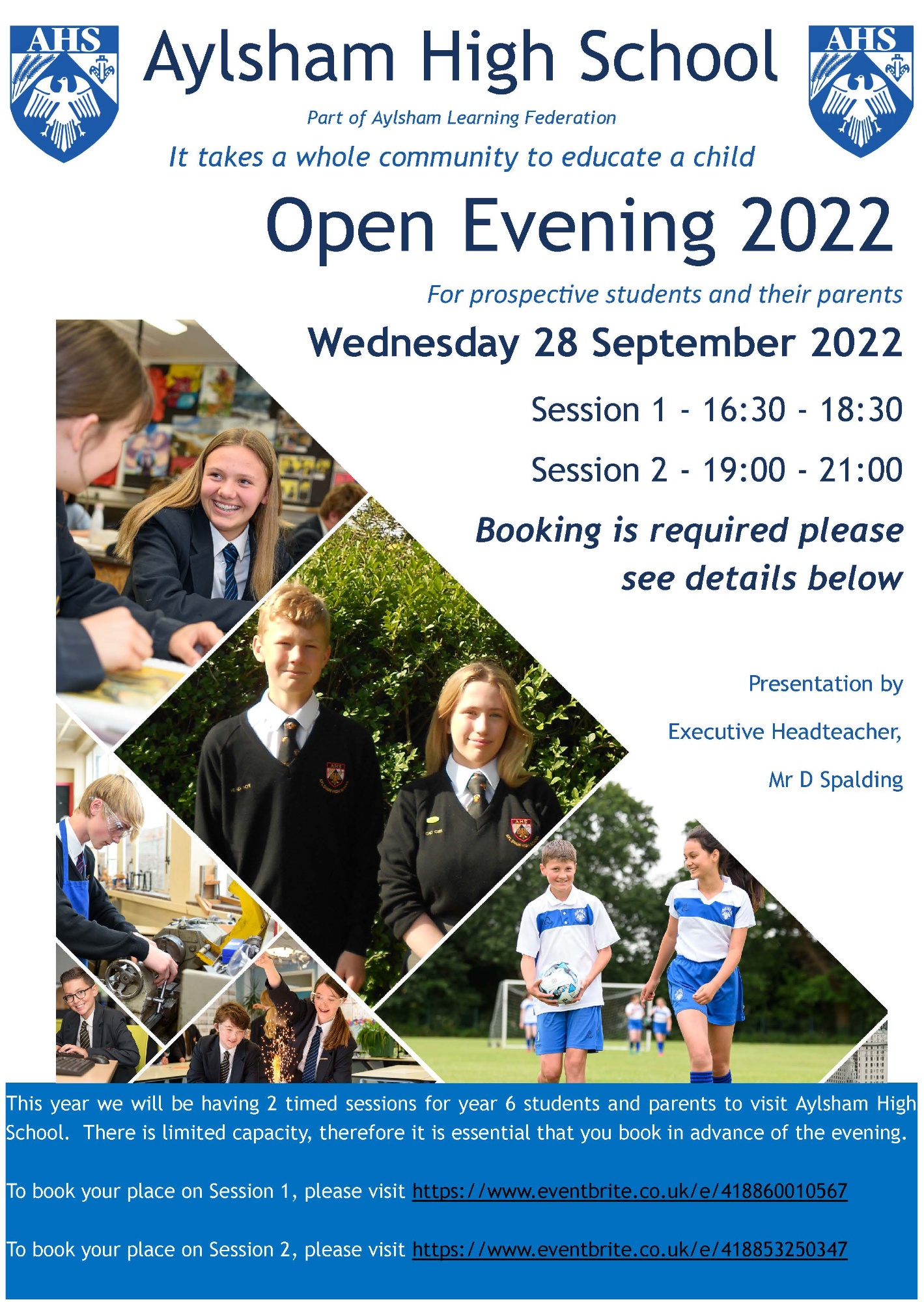 Open Evening 2022 - Aylsham High School
