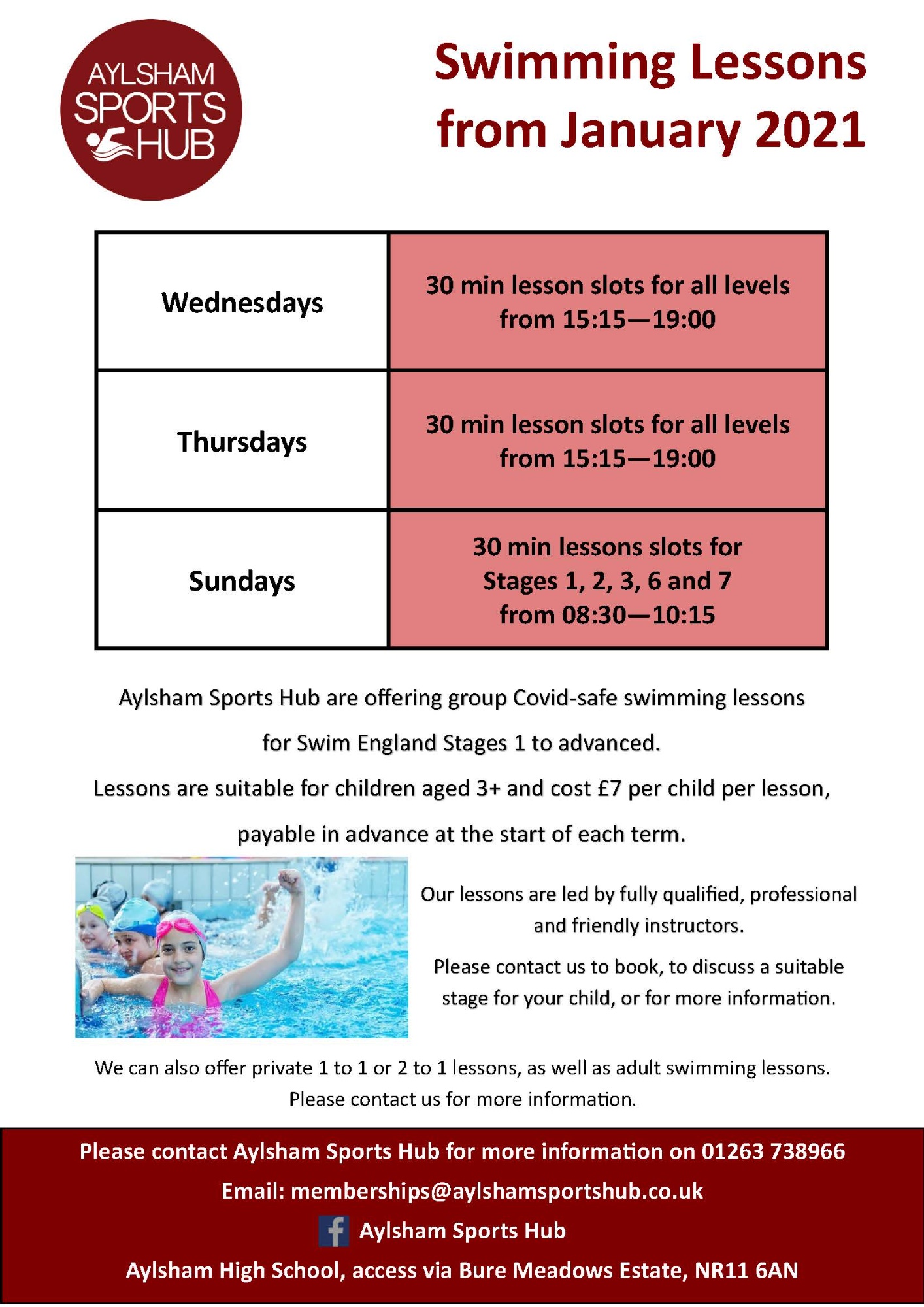 Swimming Lessons - Aylsham High School